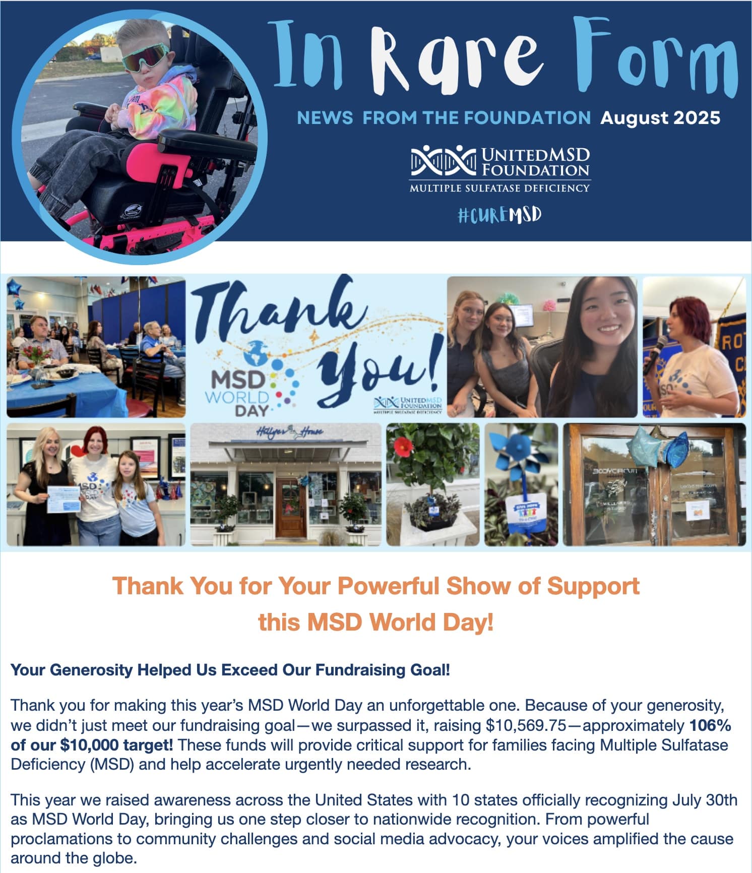 Newsletter Sign Up - United MSD Foundation